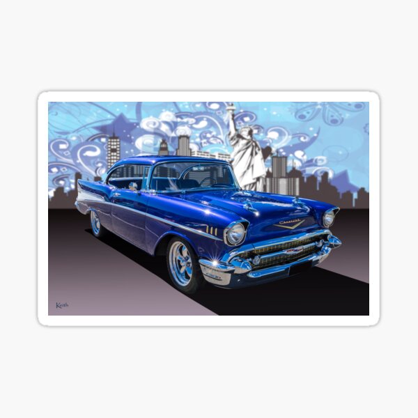 1957 Chevy Bel Air Stickers | Redbubble
