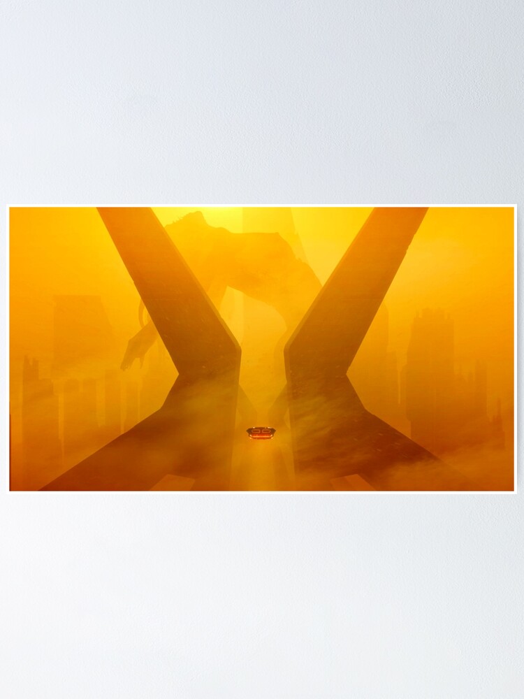 "BLADE RUNNER 2049 retro cyberpunk future city dystopia red sky" Poster ...