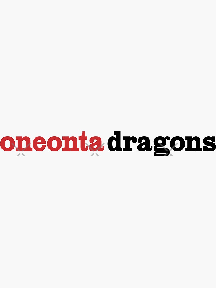 "College at Oneonta Dragons - SUNY" Sticker for Sale by AlexDara | Redbubble
