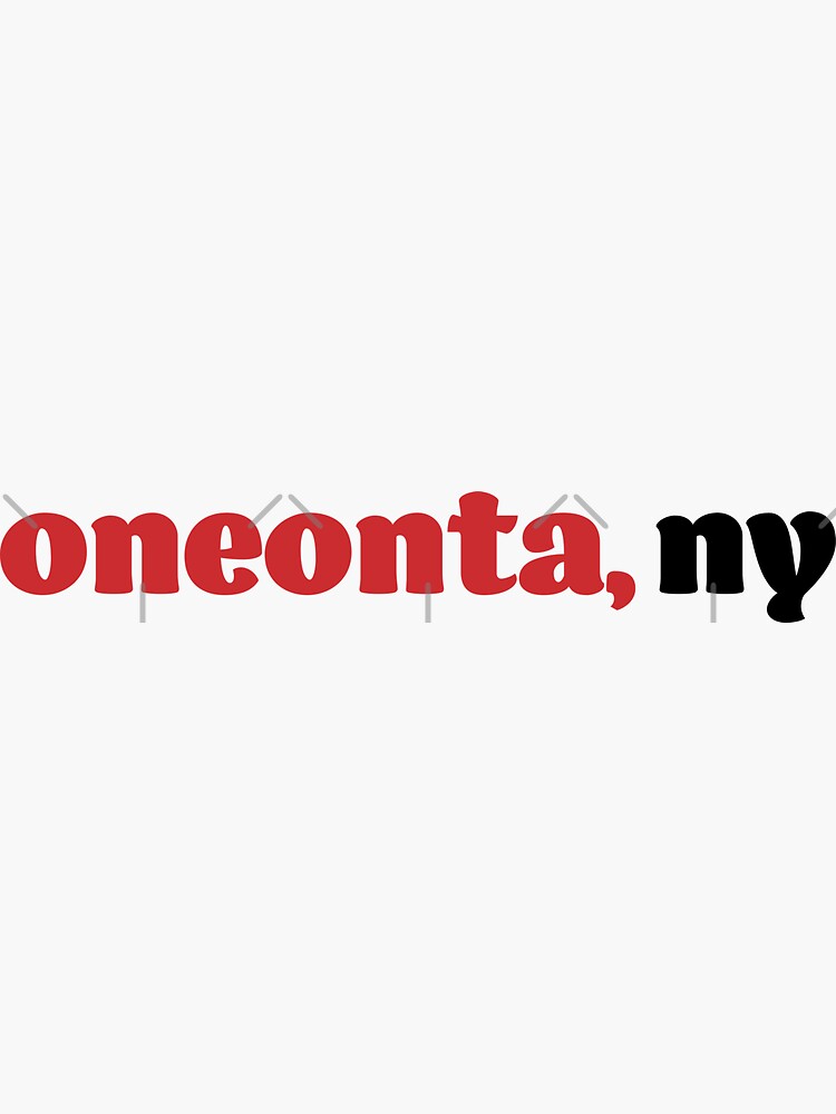 "Oneonta, New York" Sticker for Sale by AlexDara | Redbubble