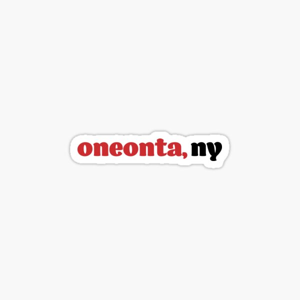 "Oneonta, New York" Sticker for Sale by AlexDara | Redbubble