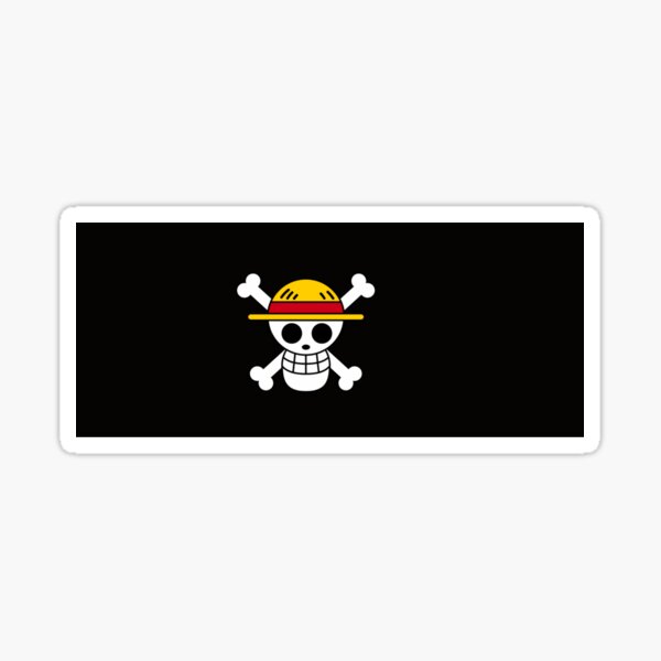 "Straw hats jolly roger " Sticker for Sale by La-Carte-Jaune | Redbubble