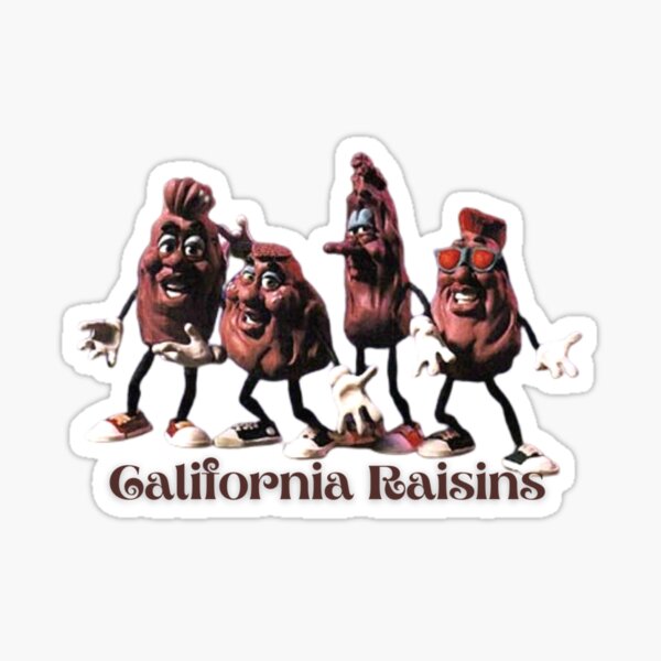 "California Raisins ORIGINAL BY CRUSHART1 ON REDBUBBLE" Sticker for ...