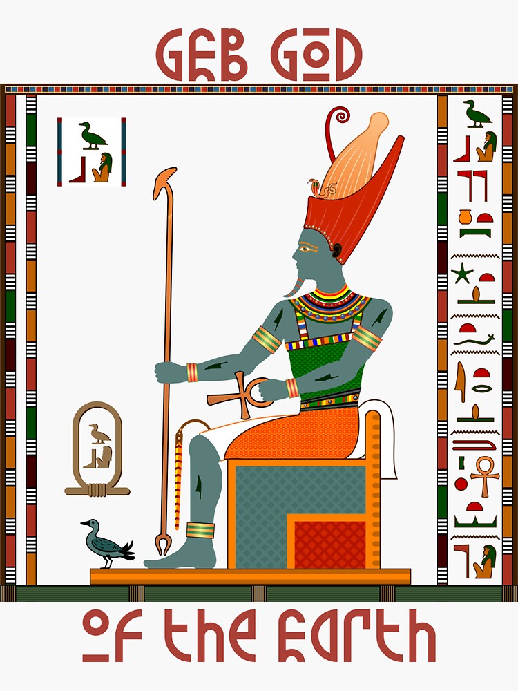 "Geb God - ancient egypt" Sticker for Sale by CivilizActions | Redbubble