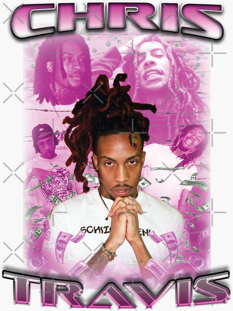 "Chris Travis Vintage Bootleg Shirt" Sticker by amaraunknown | Redbubble