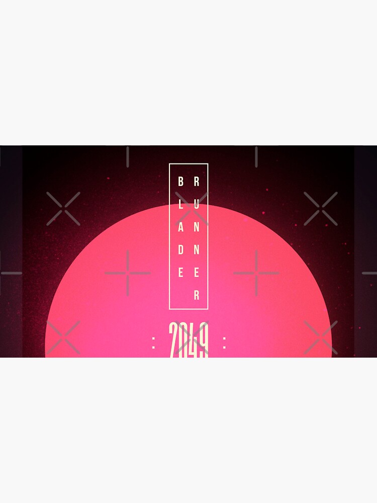 "BLADE RUNNER 2049 title red sun illustration" Sticker for Sale by ...