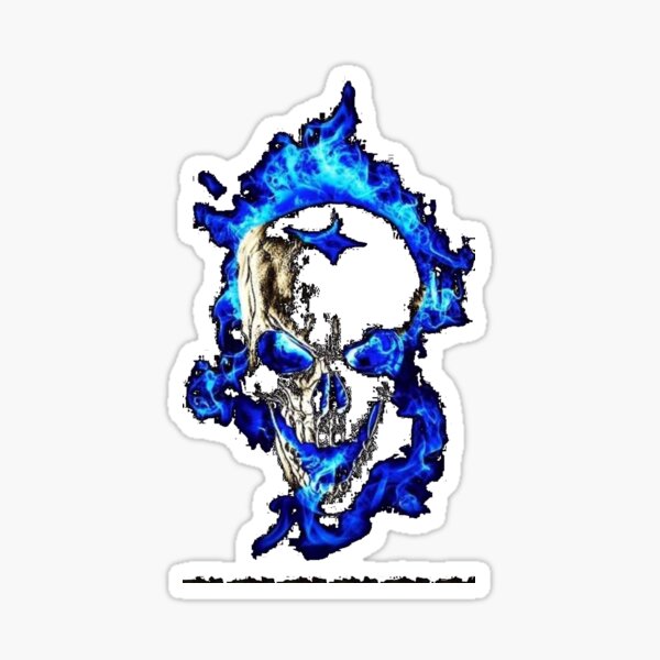 "Skull 2" Sticker for Sale by JackMus | Redbubble