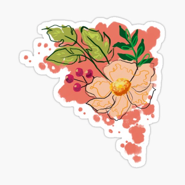 "Flora" Sticker for Sale by ArangoDesign | Redbubble
