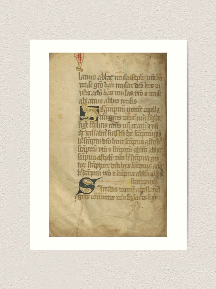 "Medieval Manuscript - Grammar Old Book - Ars grammatica, ca 1300-1401 ...