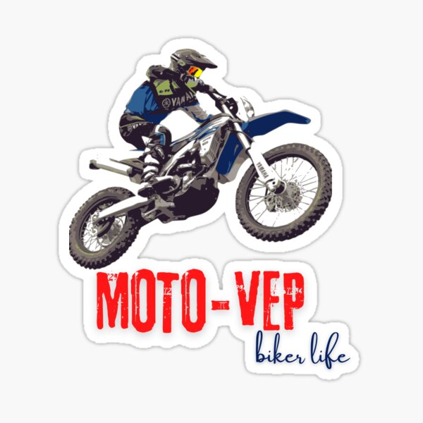 "MOTO-VEP the biker life new" Sticker by Odaaa-Dis | Redbubble