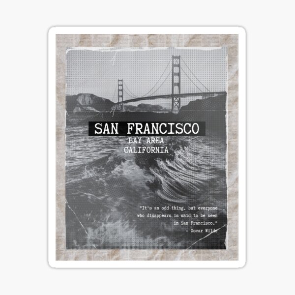 "San Francisco Bay Area, California" Sticker for Sale by 22Hundred ...