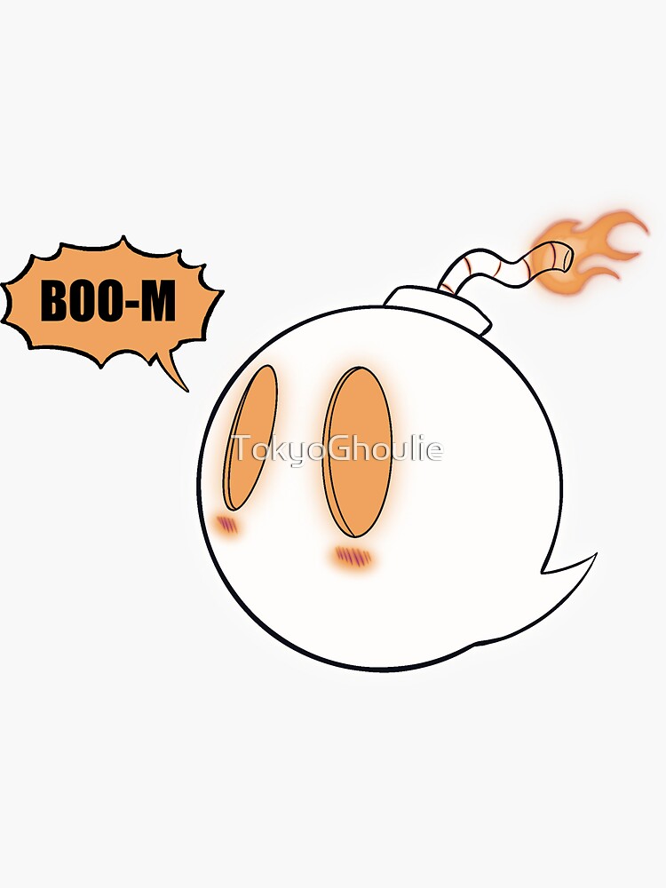 "Bomb Ghost" Sticker for Sale by TokyoGhoulie | Redbubble