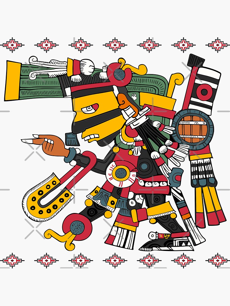 "Tezcatlipoca - Aztec God of the Night Sky Borgia Style Tee Shirt ...