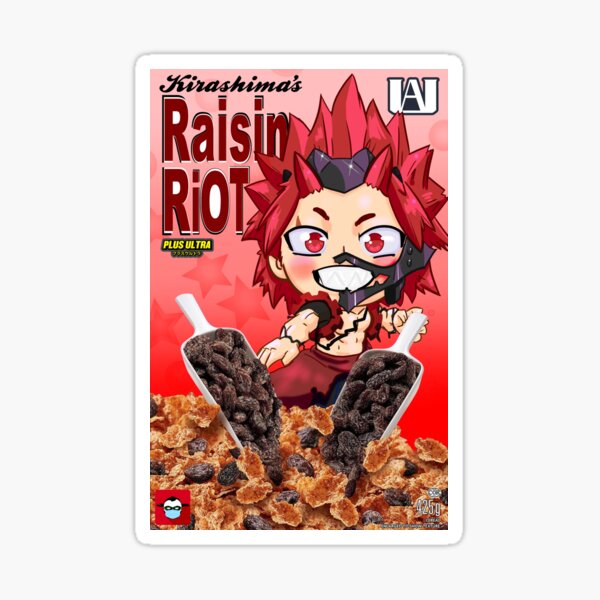 "raisin riot" Sticker for Sale by Jamonred | Redbubble