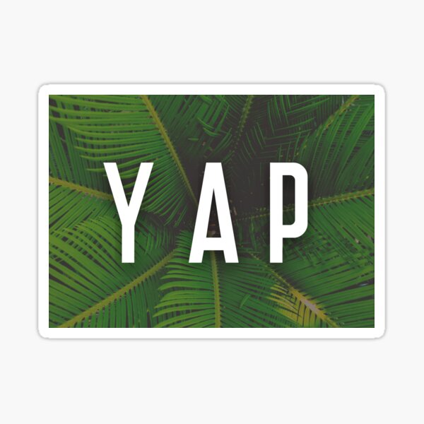 "Yap" Sticker for Sale by PolyMicroMela | Redbubble