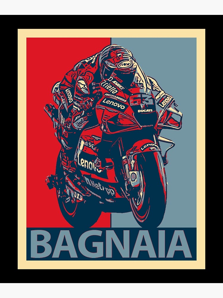 "Francesco Bagnaia" Poster for Sale by WunMena | Redbubble