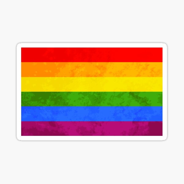 "Rainbow Flag" Sticker for Sale by OtterFactory | Redbubble