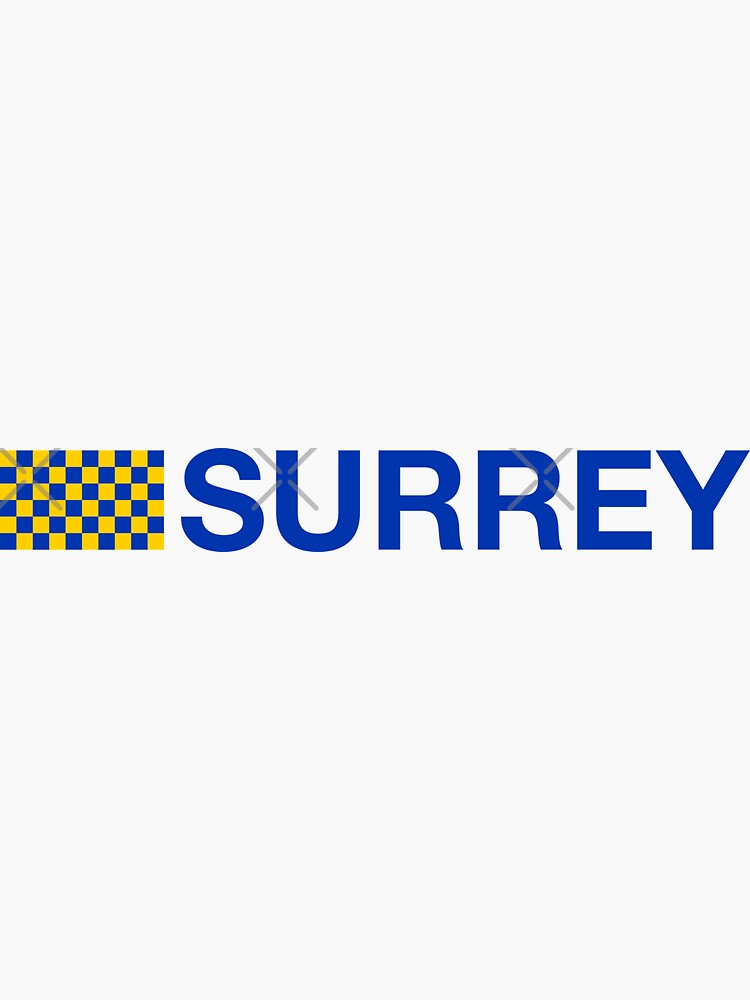 "Surrey County Flag - England." Sticker by CityNoir | Redbubble