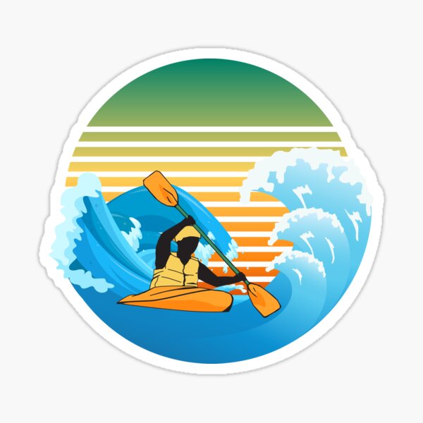 "Whitewater Kayaking Life" Sticker for Sale by InspireMoment | Redbubble