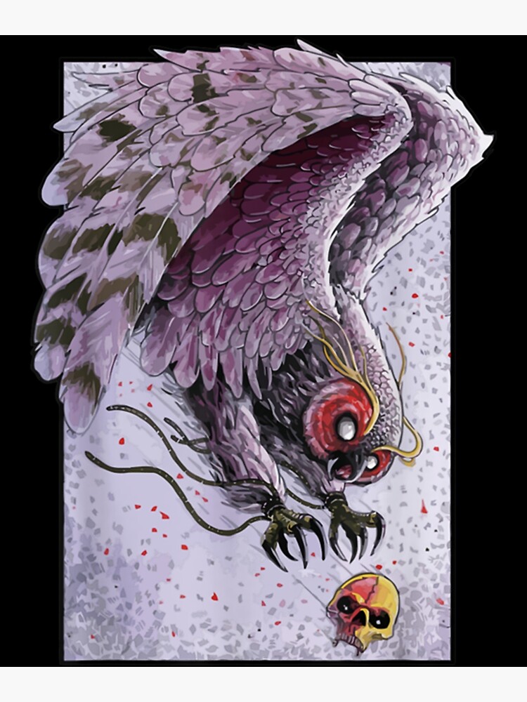 Póster «Arte de búho Búho cazando calaveras Arte gótico oscuro Búho ...