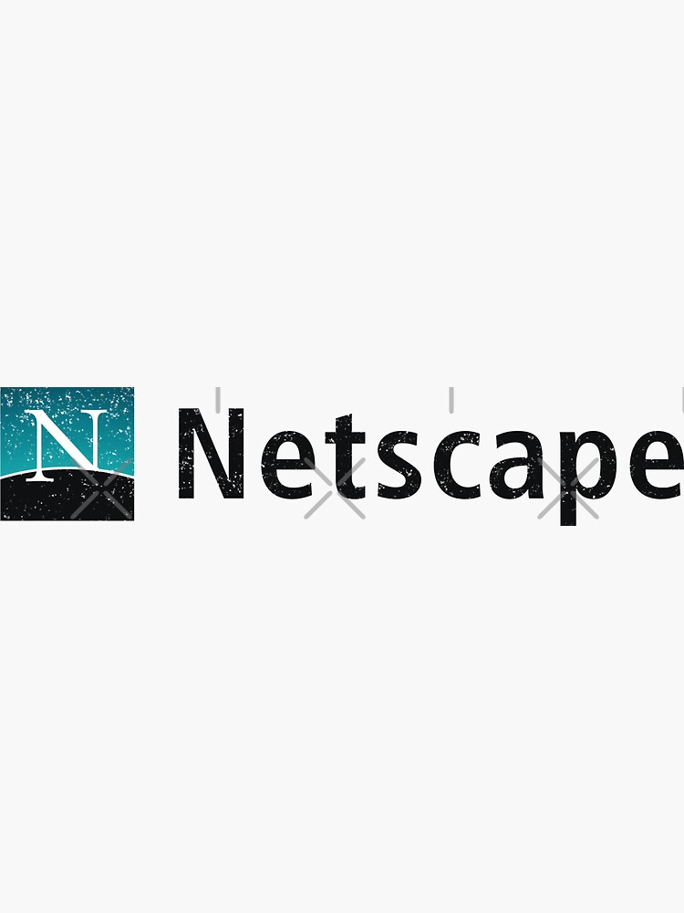 "Netscape Navigator" Sticker for Sale by TeeArcade84 | Redbubble