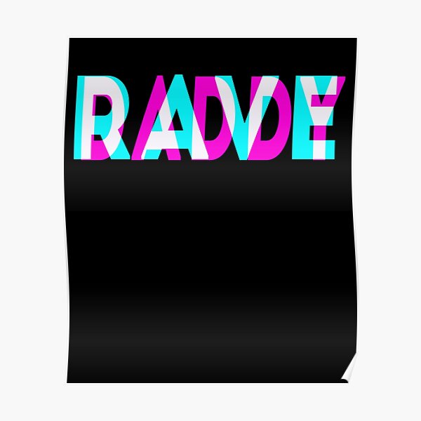 "Rave Daddy Father Optical Illusion EDM Music Festival" Poster for Sale ...