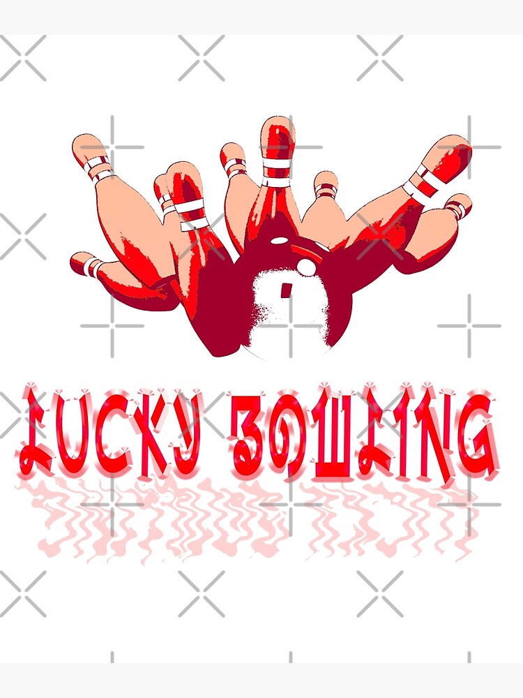 "Toon red lucky bowling Ball cracker " Poster for Sale by Amirebdesign ...
