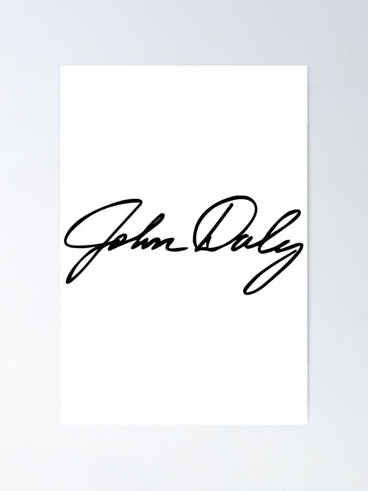 "John Daly Merch John Daly Logo" Poster for Sale by SamibShop | Redbubble