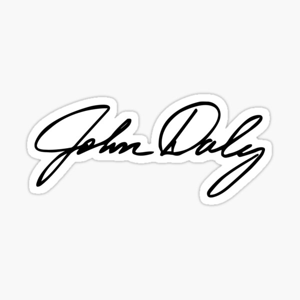 "John Daly Merch John Daly Logo" Sticker for Sale by SamibShop | Redbubble