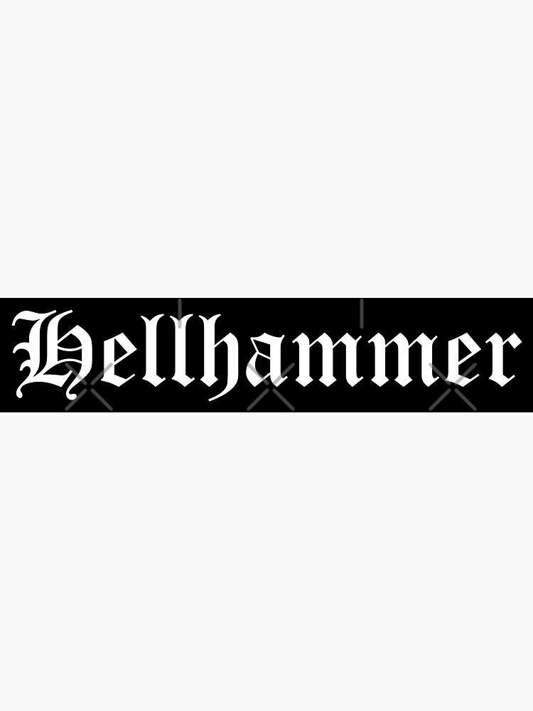 "Hellhammer Logo" Sticker for Sale by DerWald | Redbubble