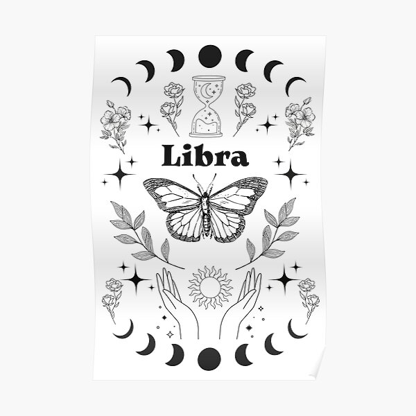 "Libra aesthetic space design" Poster for Sale by Holly-berry-art | Redbubble