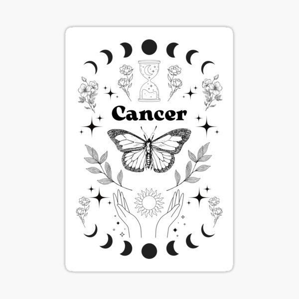 "Cancer aesthetic space design" Sticker by Holly-berry-art | Redbubble