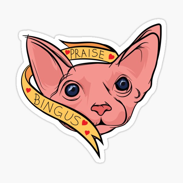 "praise bingus" Sticker for Sale by Starstacks | Redbubble