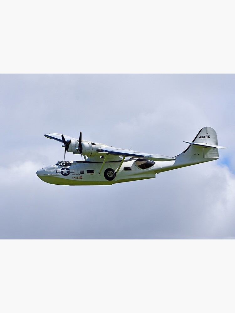 "Vintage PBY-5A Catalina Flying Boat in Flight." Art Print for Sale by ...