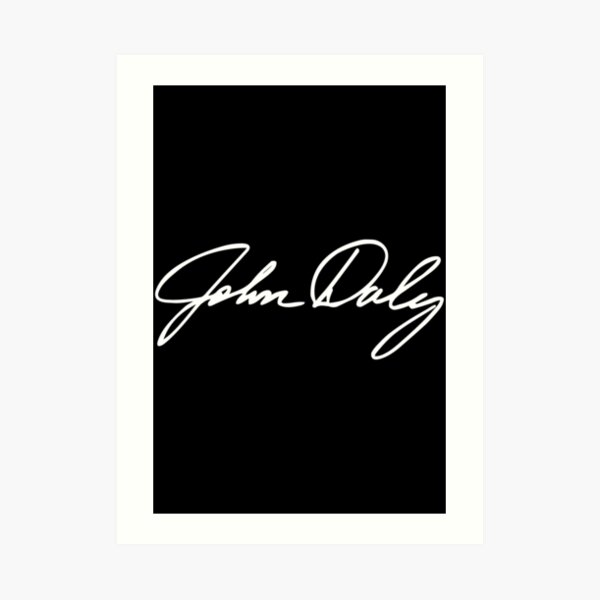 "John Daly Merch John Daly Logo" Art Print for Sale by SamibShop ...