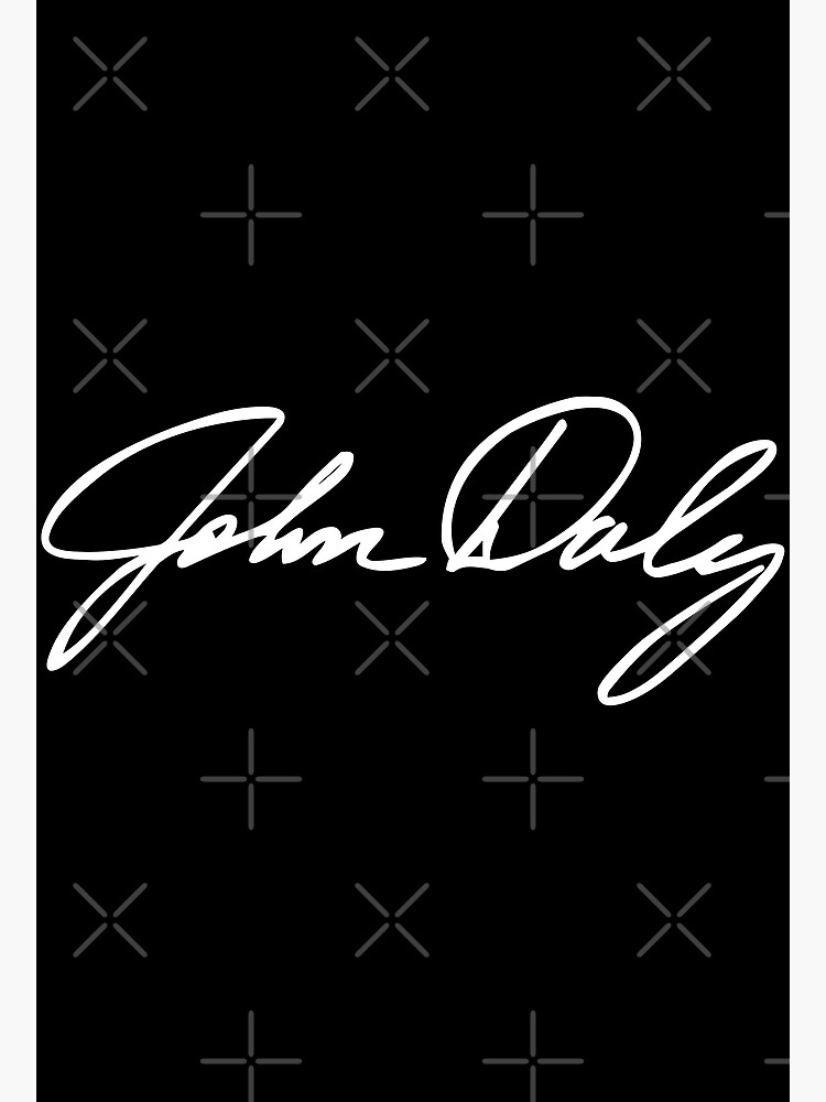 "John Daly Merch John Daly Logo" Poster for Sale by SamibShop | Redbubble