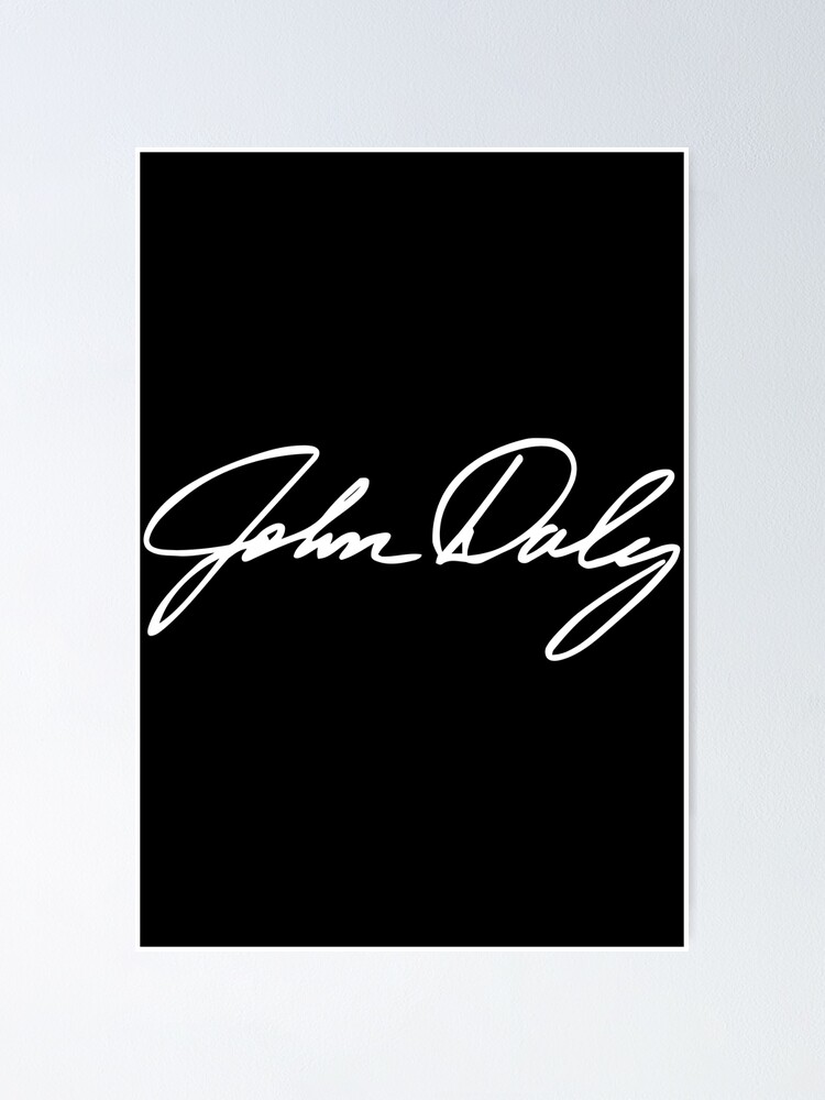 "John Daly Merch John Daly-Logo" Poster von SamibShop | Redbubble