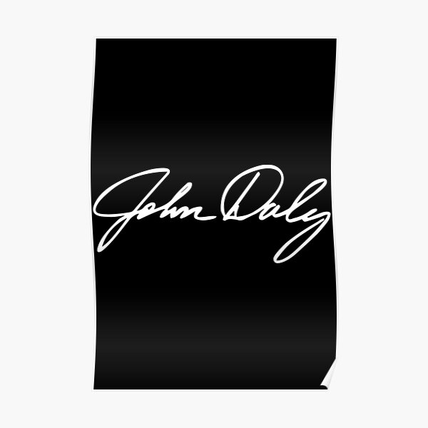 "John Daly Merch John Daly-Logo" Poster von SamibShop | Redbubble