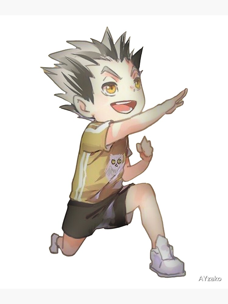 "bokuto bleh chibi" Poster for Sale by khizox | Redbubble