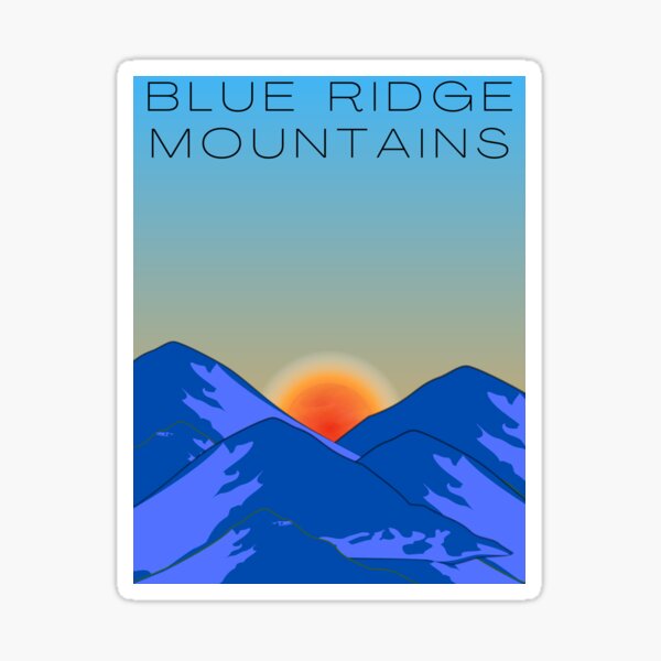 "Blue Ridge Mountains" Sticker for Sale by tarenaco | Redbubble