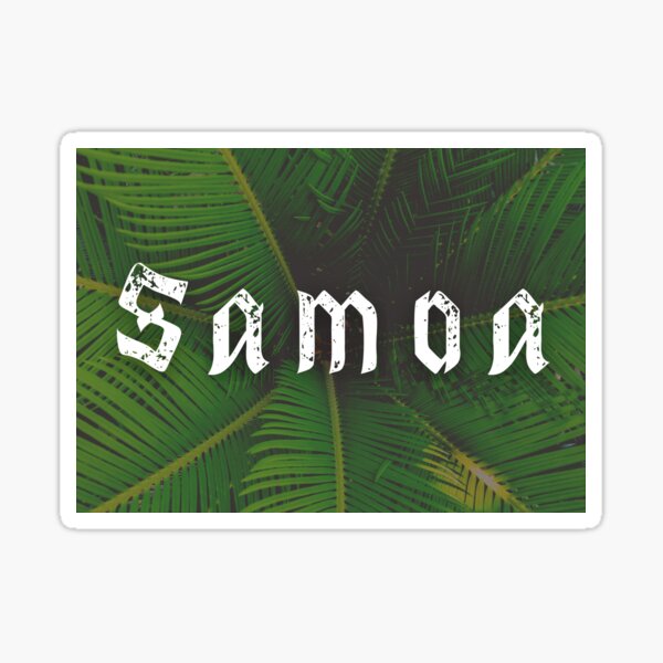 "Samoa" Sticker by PolyMicroMela | Redbubble