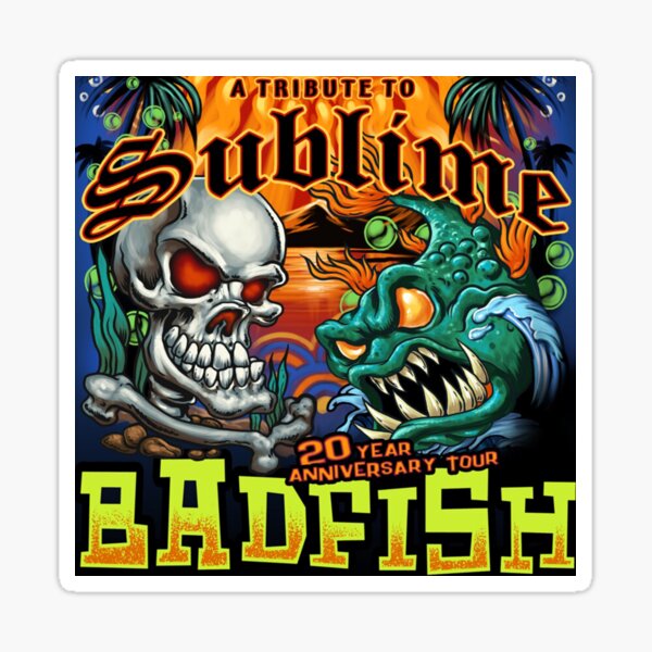 "bawu busuk badfish summer tour 2022" Sticker for Sale by simsah608 ...