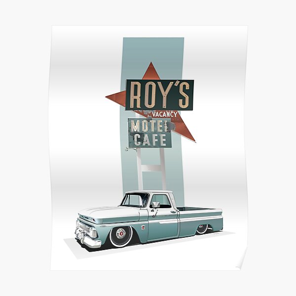 "Roy´s C10 pick up" Poster for Sale by oldfartclassics | Redbubble