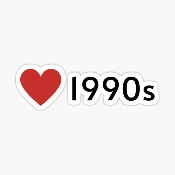 "Cool Love 1990s Simple Design - " Sticker for Sale by LucyLu1111 ...