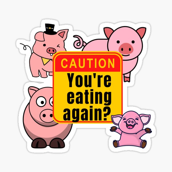 "You are eating again ?" Sticker for Sale by Light79 | Redbubble