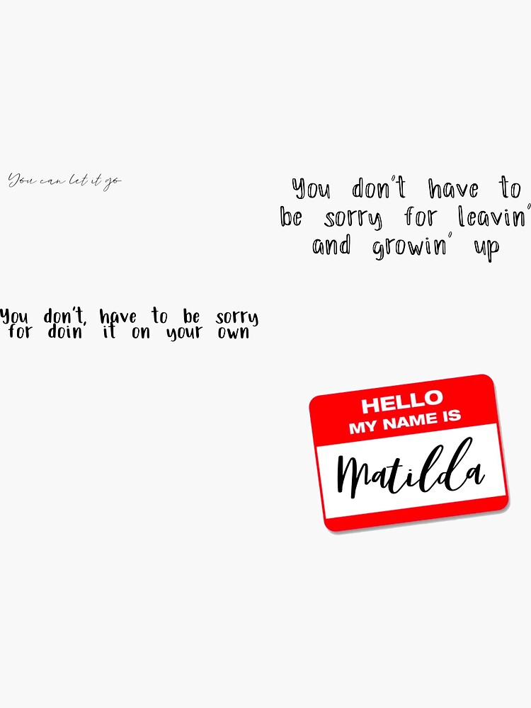 "Harry Styles Matilda Pack" Sticker for Sale by Mikaelaannacc | Redbubble