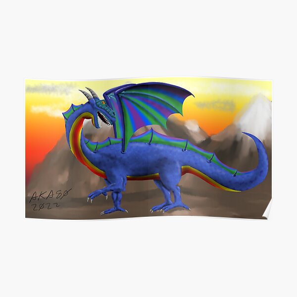 "The Almighty Dragon by Adam 80" Poster for Sale by adkead80 | Redbubble