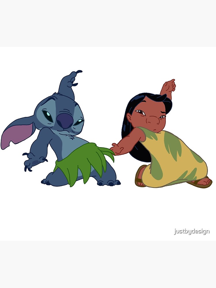 "Lilo & Stitch Dancing" Art Print for Sale by justbydesign | Redbubble