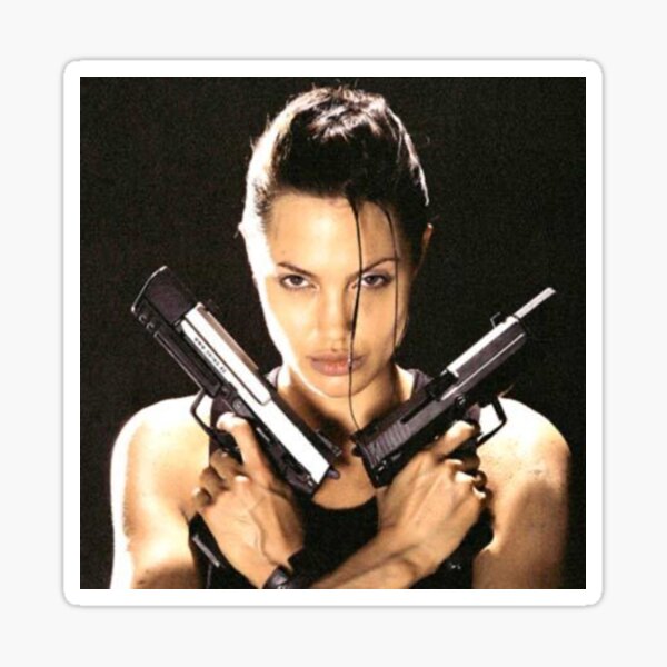 "Good Pose Angelina" Sticker by baileyles | Redbubble