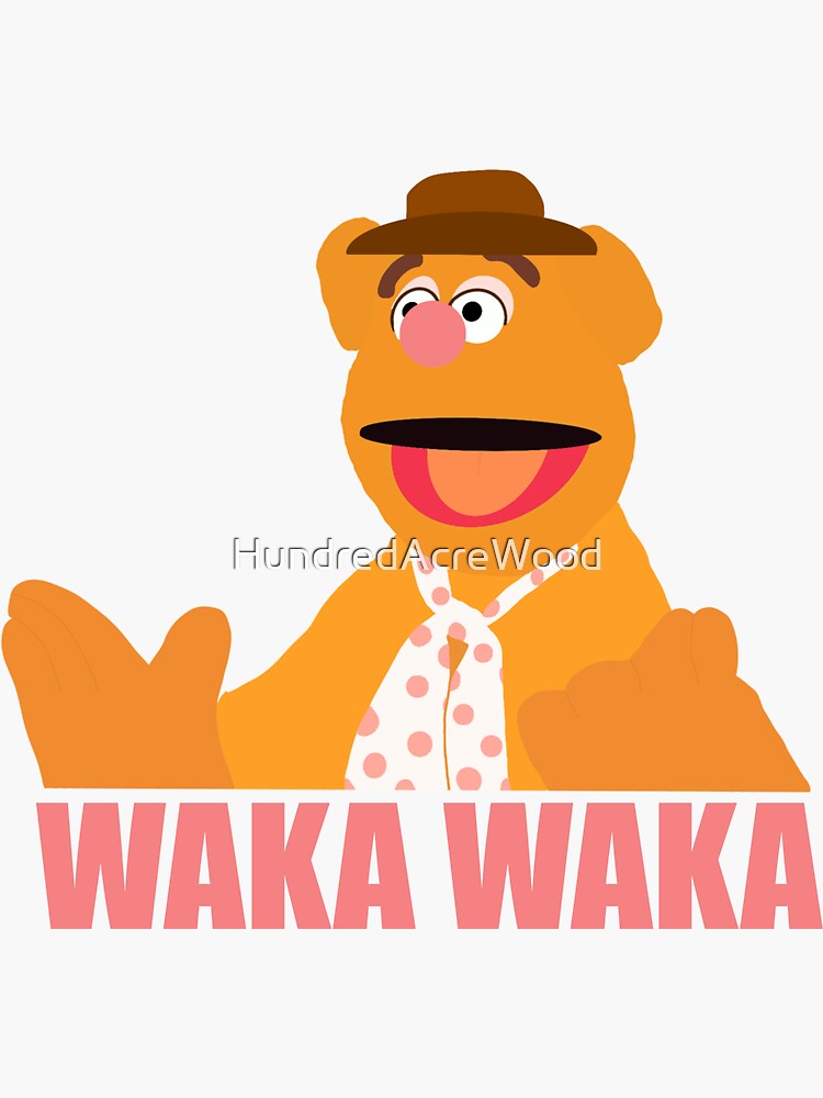"WAKA WAKA" Sticker for Sale by HundredAcreWood | Redbubble